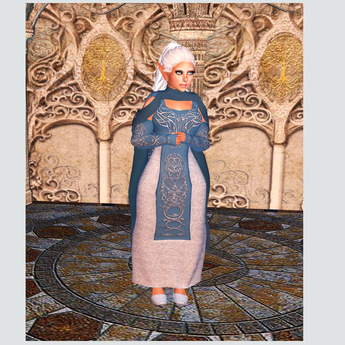 Second Life Marketplace - ..::[R2]::.. Blue/Silver Elven robes - Maitreya