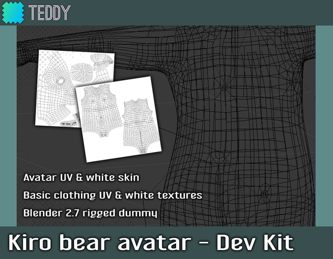 Second Life Marketplace - [TEDDY] Kiro Bear Avatar - Dev Kit
