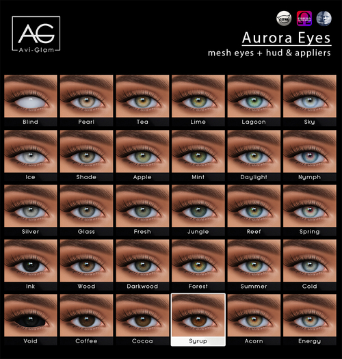 Second Life Marketplace - AG. Aurora Eyes - Syrup