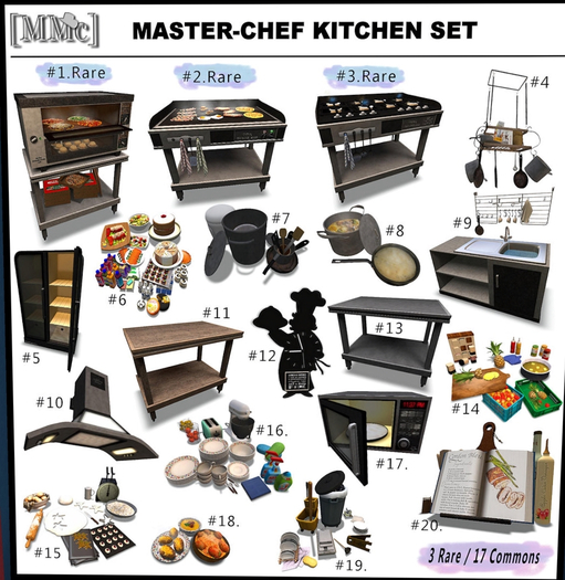 Second Life Marketplace - 1.[MMc] Master-Chef Double Oven RARE