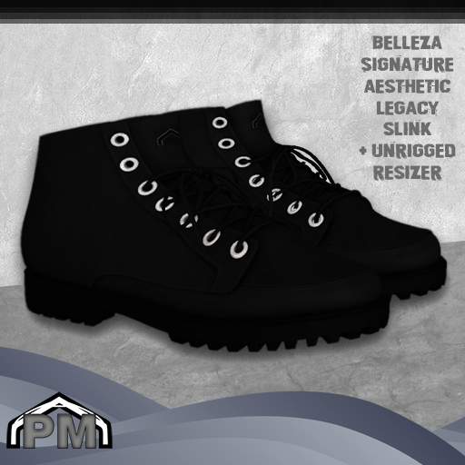Second Life Marketplace - :PM: Boots Sver - Black