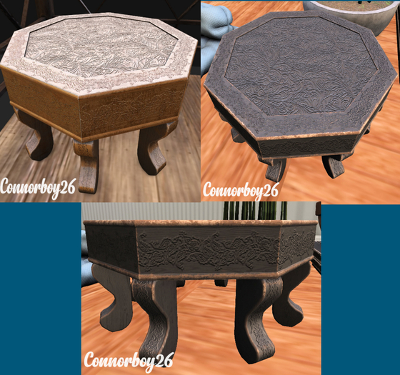 Second Life Marketplace - KraftWork Zen Refuge . Asian Coffee Tables