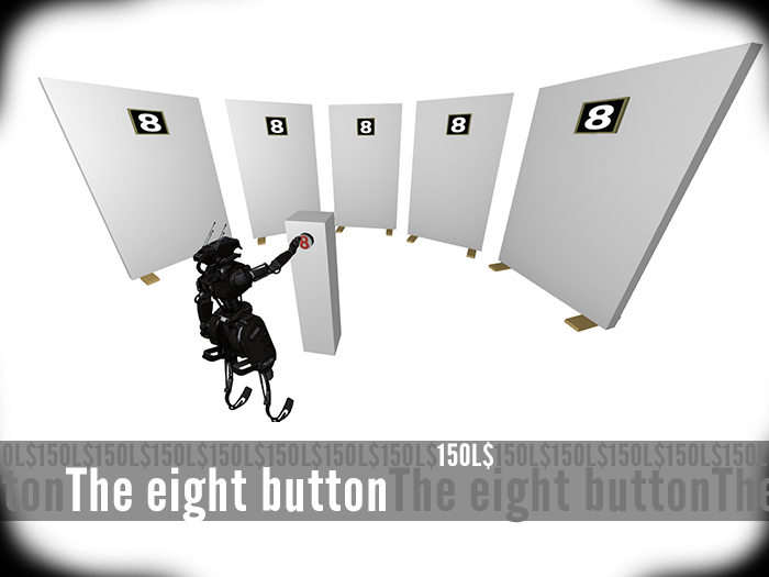 Second Life Marketplace - Eight Button (that says "8" when pressed)
