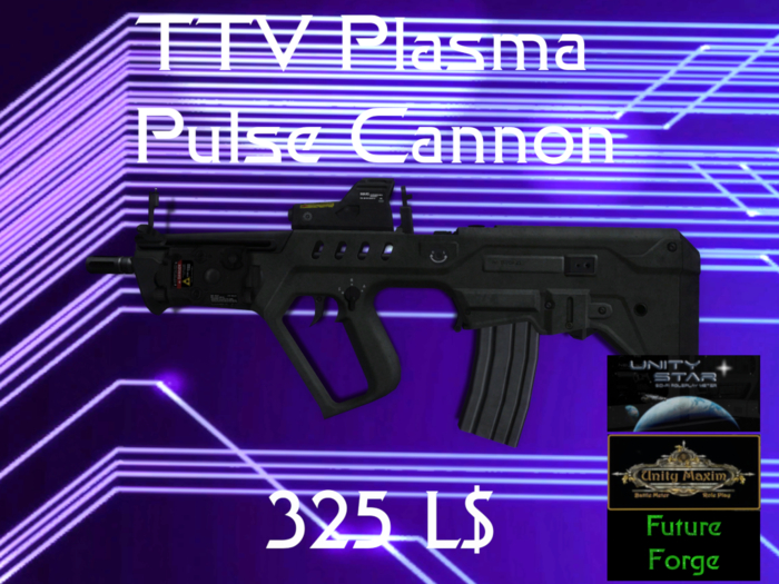 Second Life Marketplace - [FutureForge] TTV Plasma Pulse Cannon