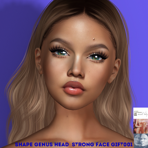 Second Life Marketplace - Shape Genus Head - Strong Face GIFT001 / Mait ...