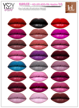 Second Life Marketplace - DEMO *YS&YS* KAYLEE HD LIPS Add-on - Lelutka ...