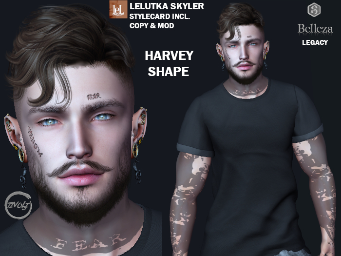Second Life Marketplace - -Tivoli inc - Harvey shape lelutka skyler 2.5 ...
