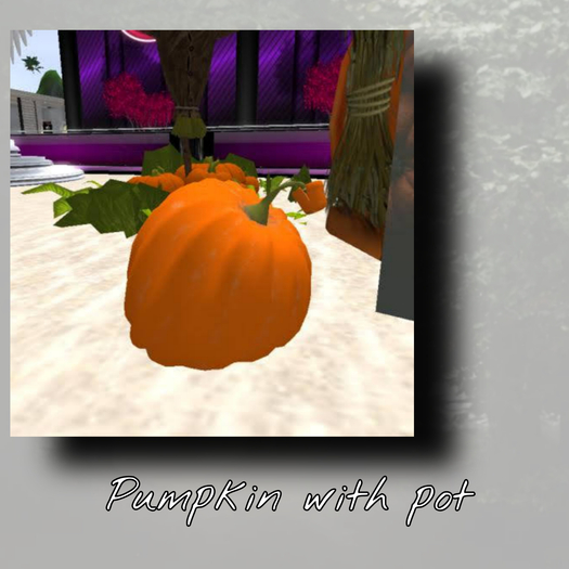 Second Life Marketplace - pumpkin with pot ° Halloween Decoration