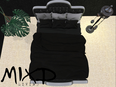 Second Life Marketplace - MIXD Living - Dark Princess Bed (PG)