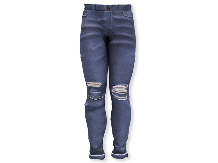 Second Life Marketplace - MINIMAL - Ripped Jeans DarkBlue