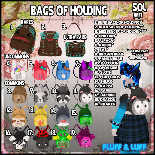 Second Life Marketplace - F&L - Bags of Holding - Sloth