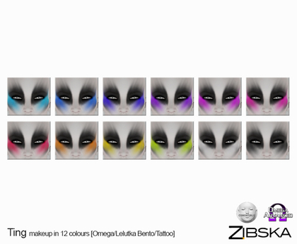 Second Life Marketplace - Zibska [50L Clearance] ~ Ting Deux Makeup in ...