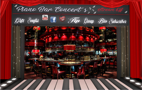 Second Life Marketplace - Piano Bar Concerts Tipjar Stage [BOX]