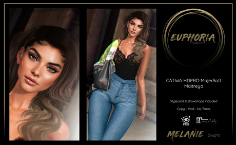 Second Life Marketplace - EUPHORIA Shapes - MELANIE Shape ( CATWA HDPRO ...