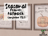 Second Life Marketplace - .sprout. seasonal frames set fatpack