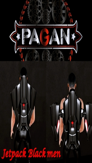 Second Life Marketplace - [Pagan]Anti Gravity Jetpack Black for men