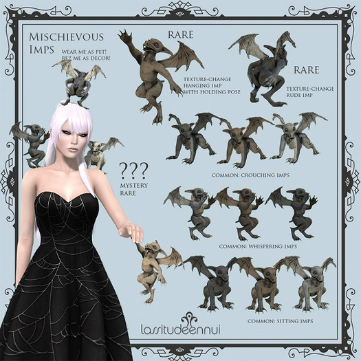 Second Life Marketplace - lassitude & ennui Hanging imp pet (touch me ...