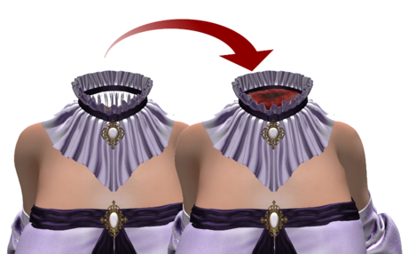 Second Life Marketplace - Marie Antoinette Bloody Neck Addon