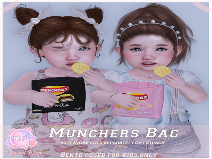 Second Life Marketplace - [m] munchers bag: fatpack (wear to unpack)