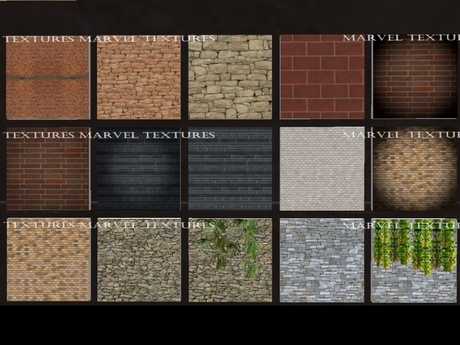 Second Life Marketplace - Marvel Mega Box - 113 Brick textures Vol. 2 ...