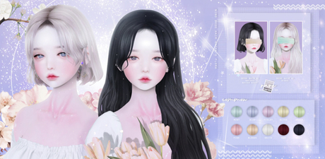 Second Life Marketplace - nino. dodo hair gacha. 01. violet