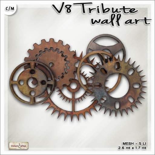 Second Life Marketplace - [V/W] V8 Tribute Wall Decor - Fury Road ...