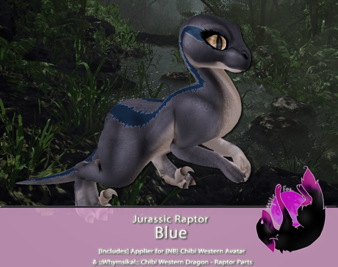 Second Life Marketplace - [MF] Jurassic Raptor - Blue