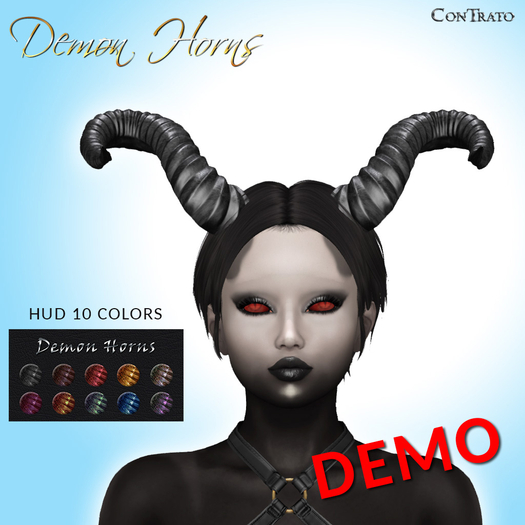 Second Life Marketplace - [ConTrato] Demon Horns DEMO