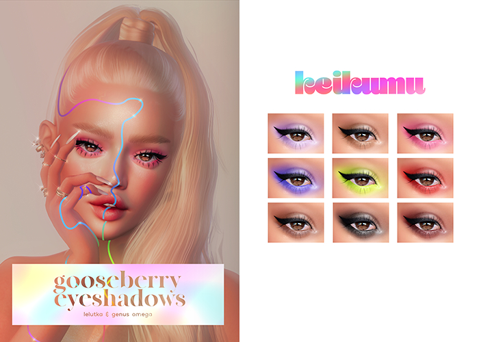 Second Life Marketplace - keikumu - gooseberry eyeshadows