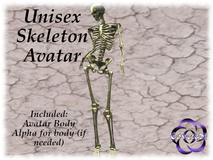 Second Life Marketplace - UNISEX Skeleton Avatar by COVETED!