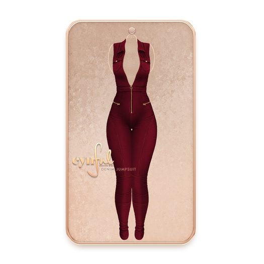 Second Life Marketplace - Cynful Denim Jumpsuit - Berry Maitreya Lara ...