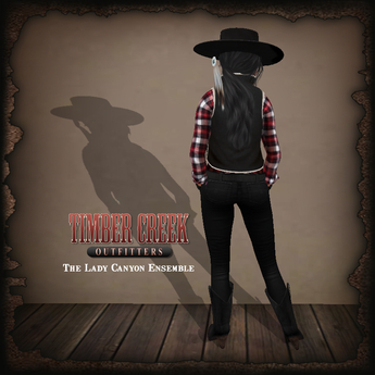 Second Life Marketplace - [Timber Creek] Lady Canyon Ensemble-Black