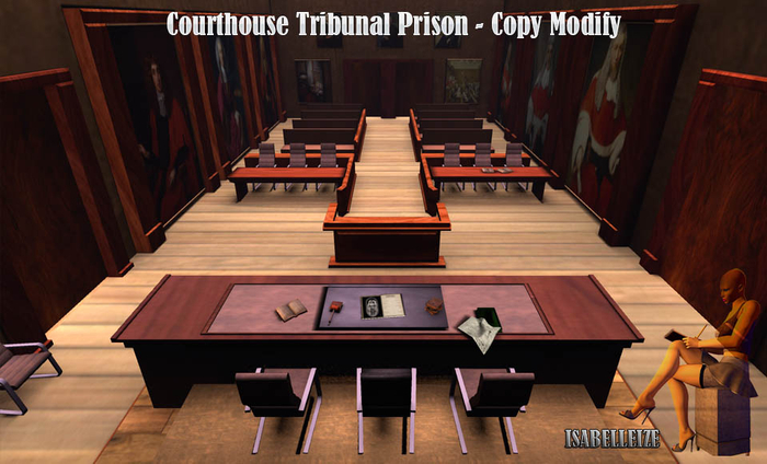 Second Life Marketplace - Courthouse Tribunal Prison Copy Modify ...