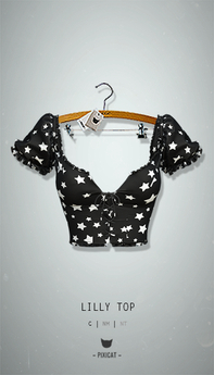 Second Life Marketplace - -Pixicat- Lilly Top (Stars)