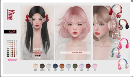 Second Life Marketplace - VCO HAIR - Yina 001 . { Wine }