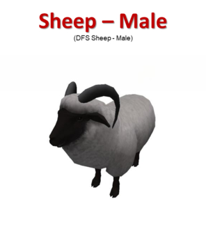 Second Life Marketplace - DFS Sheep - Male (DFS - Texture Only)