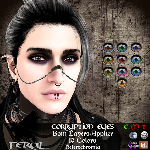 Second Life Marketplace - .:Feral - Corruption Eyes - Heterochromia