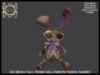 Second Life Marketplace - GD MESH FULL PERM HALLOWEEN FABRIC RABBIT