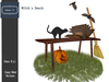 Second Life Marketplace - HOME 55 - Witch's Bench - Halloween Decoration