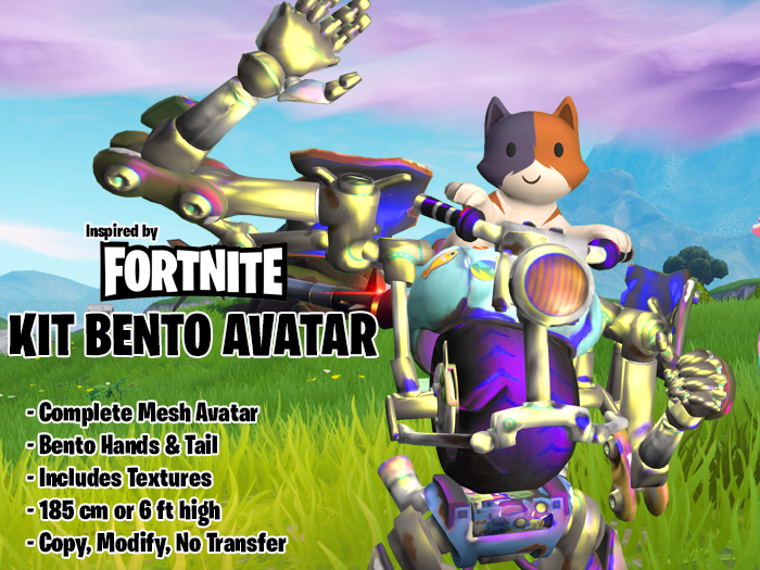 Second Life Marketplace - Kit Fortnite Bento Avatar