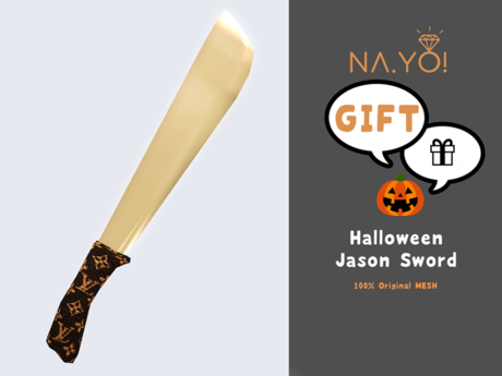 Second Life Marketplace - NA.YO - Halloween Jason sword Lhand GIFT