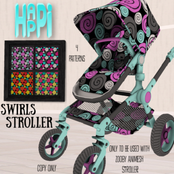 Second Life Marketplace - HB Swirls Stroller HUD