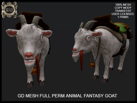 Second Life Marketplace - GD MESH FULL PERM ANIMAL FANTASY GOAT