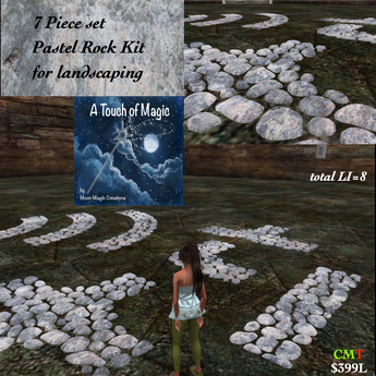 Second Life Marketplace - 7 pc. Pastel Rock Path Kit -BOX