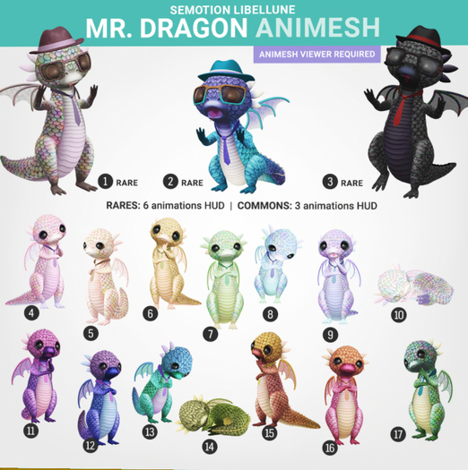 Second Life Marketplace - SEmotion Libellune Mr. Dragon Animesh #5