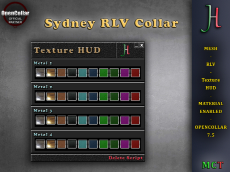 Second Life Marketplace - [JaHo] - Sydney RLV Collar - v1.0