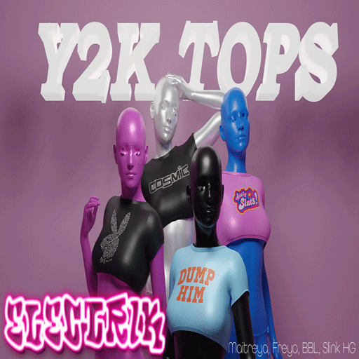 Second Life Marketplace - ELECTRIK - Y2K TOPS (UNPACK)