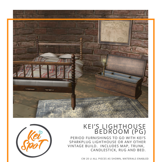 Second Life Marketplace - Kei's Lighthouse Bedroom (PG)
