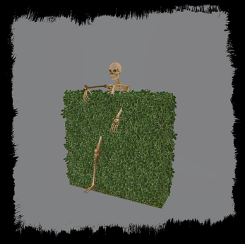 Second Life Marketplace - Aquatica Mesh - AM024540 Bush Skeleton