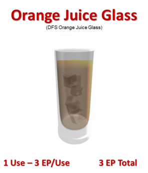 Second Life Marketplace - DFS Orange Juice Glass (Texture)